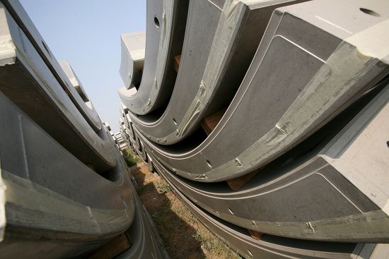 Tunnel Segments Placed Casting Yard Metros Editorial Stock Photo ...
