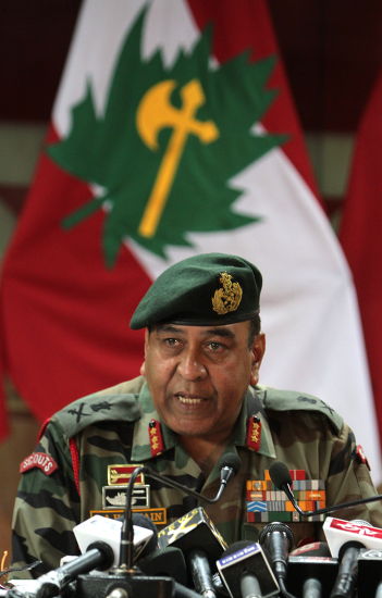 Indian Army Commander Kashmir Lieutenantgeneral Syed Editorial Stock ...