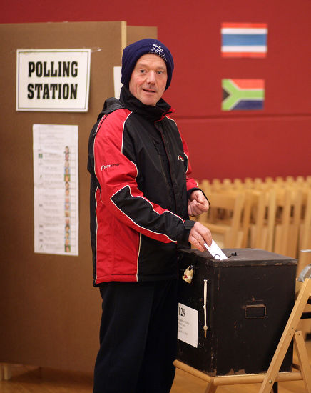 First Man Vote Ireland Michael Colleran Editorial Stock Photo - Stock ...