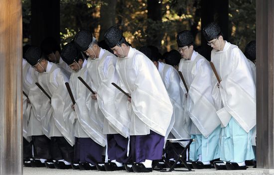 Shinto Priests Participate Purification Ritual Oharae Editorial Stock ...