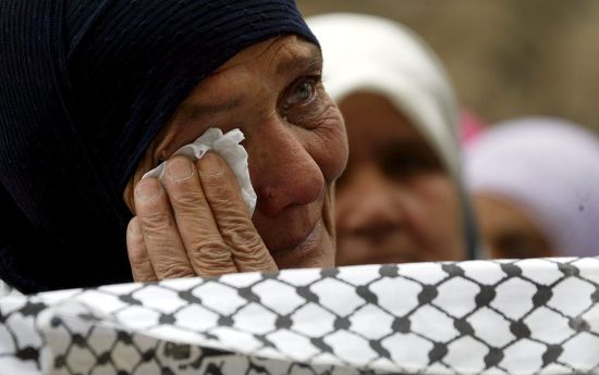 Palestinian Woman Cries During Rally By Editorial Stock Photo - Stock ...
