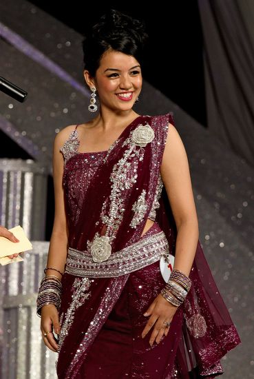 Sadichha Shrestha Aged 19 Onstage During Editorial Stock Photo - Stock ...