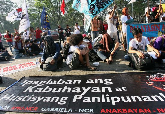 Filipino Rally Quezon City Philippines On Editorial Stock Photo - Stock ...