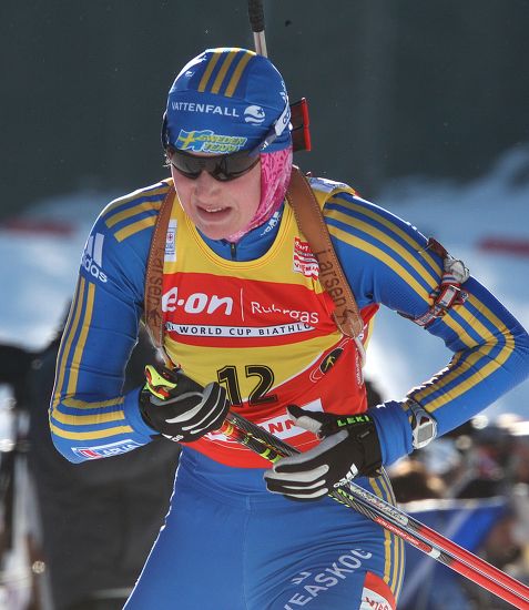 Helena Jonsson Sweden Action During Biathlon Editorial Stock Photo ...