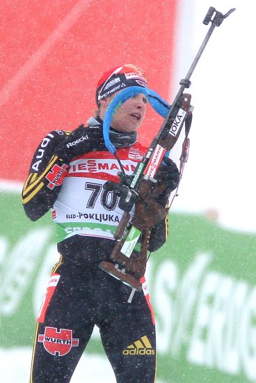 Magdalena Neuner Germany Action During Biathlon Editorial Stock Photo ...