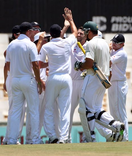 England Bowler Graham Onions 3r Celebrates Editorial Stock Photo ...
