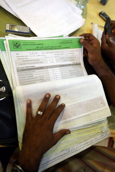 Ballot Tabulation Form Showing Results Voting Editorial Stock Photo ...