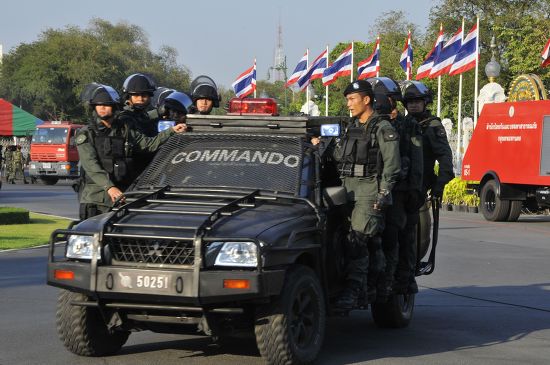 Thai Police Commando Seen Front Government Editorial Stock Photo - Stock Image | Shutterstock