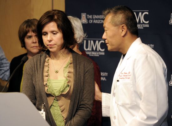 Dr Peter Rhee R Consoles Jenny Editorial Stock Photo - Stock Image ...