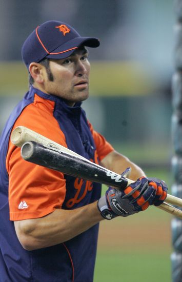 Detroit Tiger Johnny Damon Prepares Batting Editorial Stock Photo ...