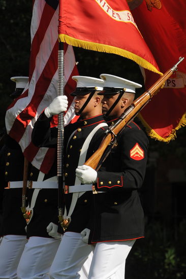 Us Marine Color Guard Presents Colors Editorial Stock Photo - Stock ...