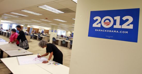 Campaign Staff Work President Barack Obamas Editorial Stock Photo ...