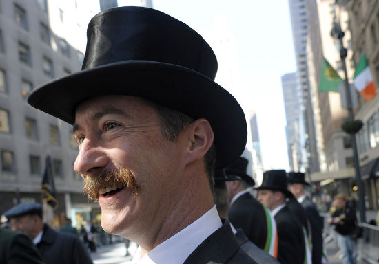 Irish Aide Grand Marshall Smiles During Editorial Stock Photo - Stock ...
