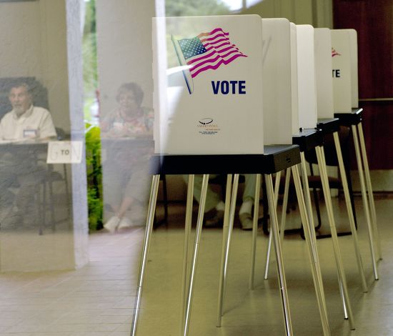 View Inside Florida Primary Voting Location Editorial Stock Photo ...