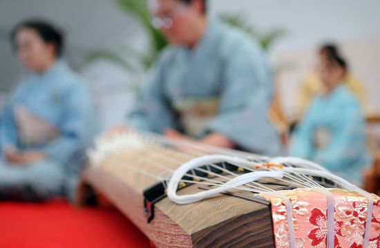 Koto Traditional Japanese Music Instrument Played Editorial Stock Photo ...