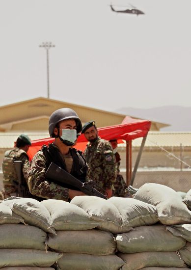 Afghan Army Soldiers Secure Military Base Editorial Stock Photo - Stock ...