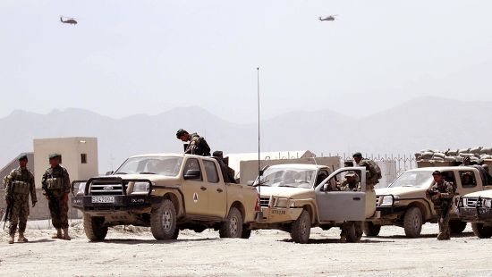 Afghan Army Soldiers Secure Military Base Editorial Stock Photo - Stock ...