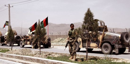 Afghan Army Soldiers Secure Military Base Editorial Stock Photo - Stock ...
