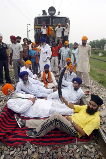 Members Various Radical Sikh Organizations Sit Editorial Stock Photo ...