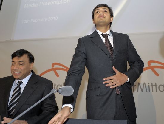 Arcelor Mittal Cfo Aditya Mittal R Editorial Stock Photo - Stock Image ...