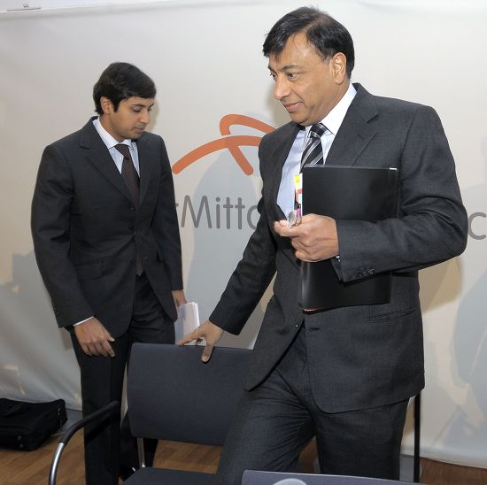 Arcelor Mittal Cfo Aditya Mittal L Editorial Stock Photo - Stock Image | Shutterstock