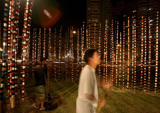 Filipino Artist Gerry Leonardo Stand Amidst Editorial Stock Photo ...