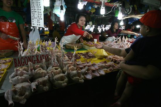 Filipinos Sell Chickens Wet Market Quezon Editorial Stock Photo - Stock ...