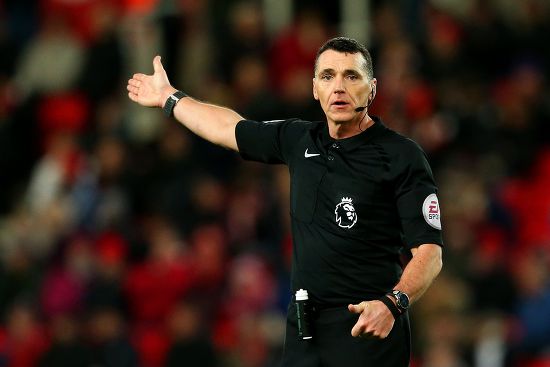 Referee Neil Swarbrick Points Editorial Stock Photo - Stock Image ...