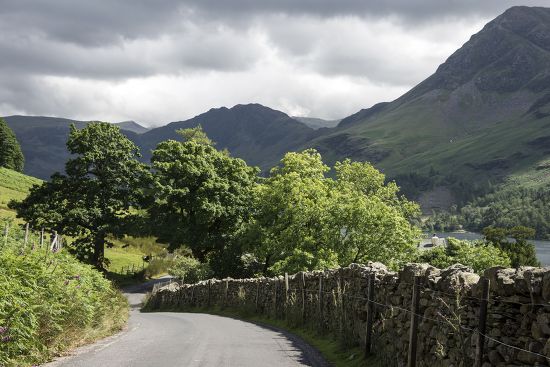 Narrow Road Leading Towards Buttermere Lake Editorial Stock Photo ...