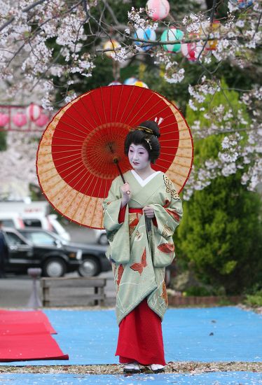 Japanese Geisha Named Hotaru Meaning Firefly Editorial Stock Photo ...
