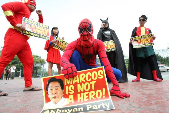 Young Filipino Anti Marcos Activists Donning Editorial Stock Photo ...