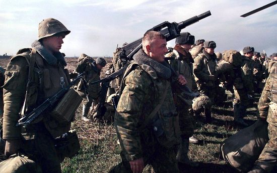 Chechnya Russian Federation New Russian Military Editorial Stock Photo ...