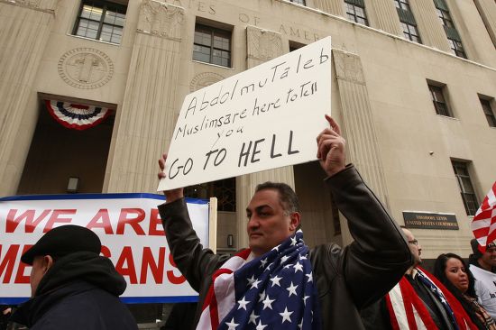Protester Walid Mourad Holds Placard Reading Editorial Stock Photo ...
