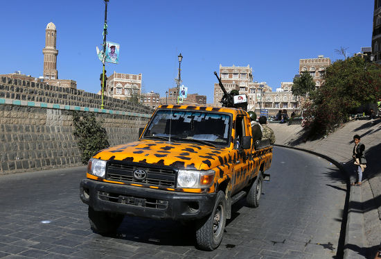 Newly Recruited Houthi Fighters Ride Vehicle Editorial Stock Photo ...