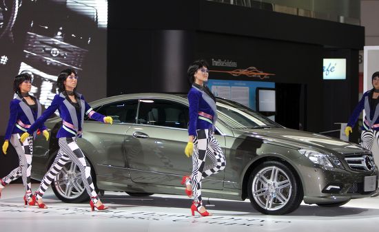 Dancers Perform Front German Mercedes Benz Editorial Stock Photo ...