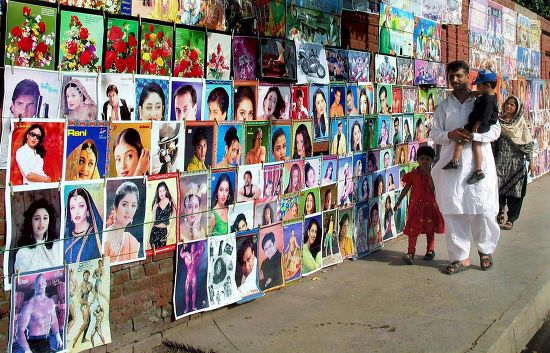 Lahore Pakistan Portraits Indian Film Stars Editorial Stock Photo ...