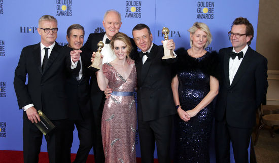 Cast Crew Crown Pose Award Best Editorial Stock Photo - Stock Image ...
