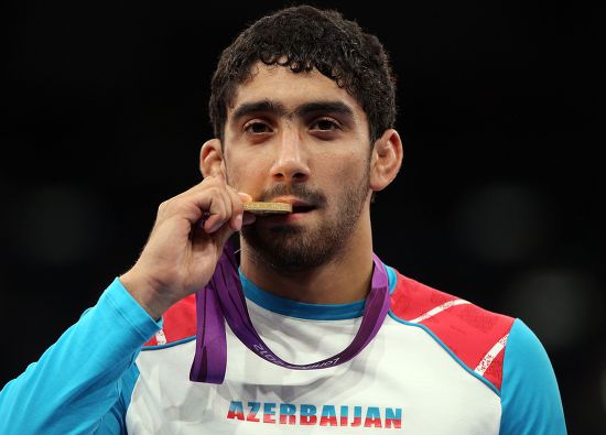 Gold Medalist Toghrul Asgarov Azerbaijan Poses Editorial Stock Photo ...