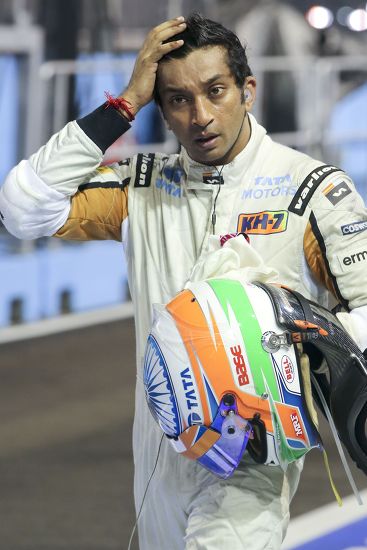 Indian Formula One Driver Narain Karthikeyan Editorial Stock Photo ...