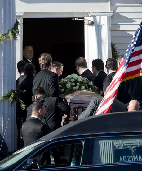 Pallbearers Carry Casket Funeral Sandy Hook Editorial Stock Photo ...