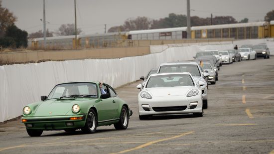 Convoy Porsche Cars Arrive Groundbreaking Ceremony Editorial Stock ...