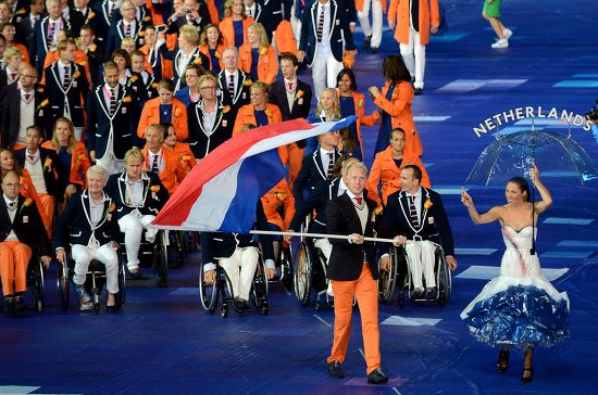 Netherlands Flag Bearers Ronald Hertog C Editorial Stock Photo - Stock ...
