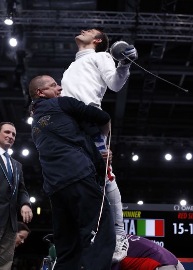 Italys Matteo Betti Celebrates His Victory Editorial Stock Photo ...