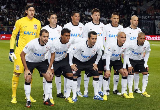 Players Corinthians Pose Photographers Before Semi Editorial Stock ...