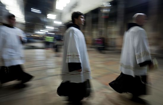 Franciscan Monks Christmas Eve Procession They Editorial Stock Photo ...