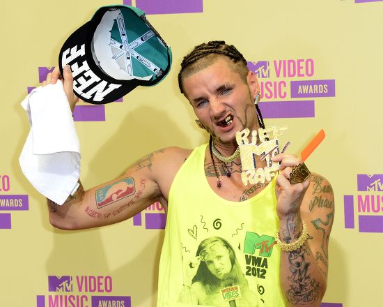 Us Rapper Riff Raff Arrives Mtv Editorial Stock Photo - Stock Image ...