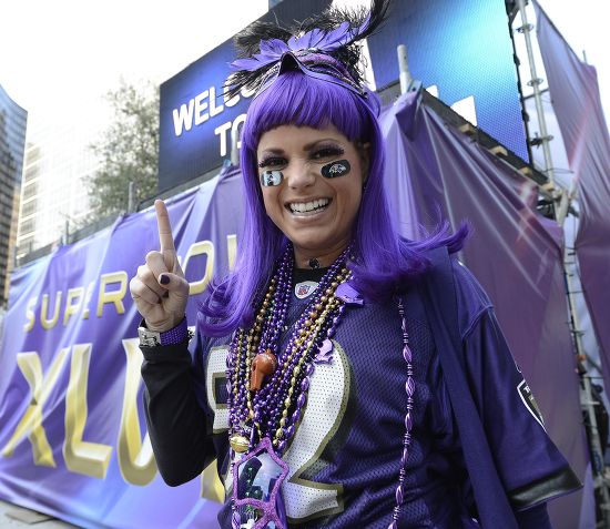 Baltimore Ravens Fan Jillian Miller Los Editorial Stock Photo - Stock ...