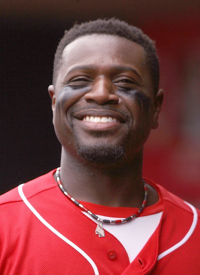 Cincinnati Reds Brandon Phillips Walks Through Editorial Stock Photo ...