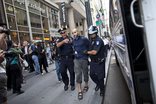 Police Officers Carry Arrested Protester Waiting Editorial Stock Photo ...