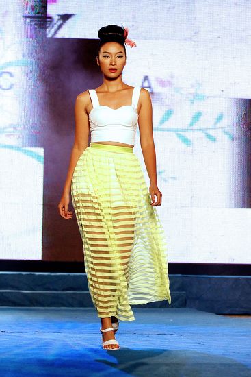 Model Presents Creation By Vietnamese Designer Editorial Stock Photo ...